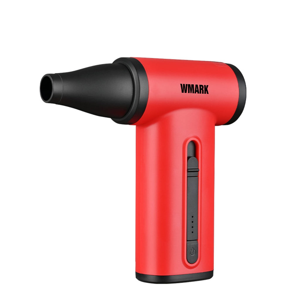 WMark Jet Blower Max Red 130,000 RPM Mini Cordless Turbo Air Neck Hair ...