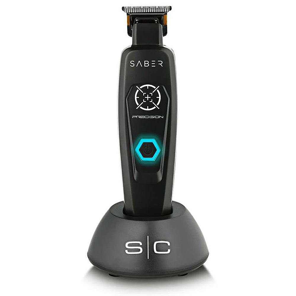 StyleCraft Precision Saber Black Cordless Brushless Metal Hair Trimmer ...