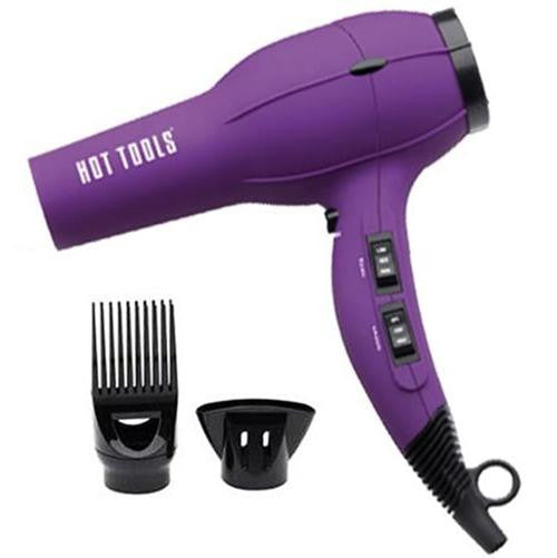 Hot Tools 1023PL Ionic Anti-Static Hair Dryer 1875 Watts Purple ...